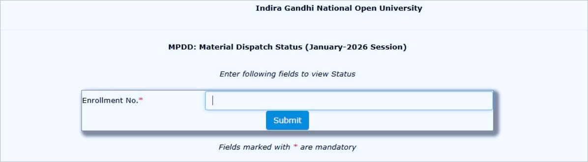 IGNOU Study Material Dispatch Status 2026 – Check Dispatch & Delivery ...